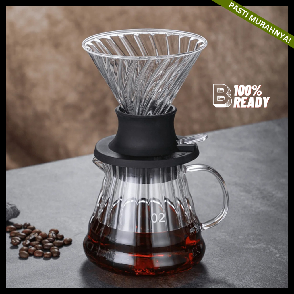 Jual V60 Switch Dripper 02 / Immersion Dripper Switch 350ml V60 Glass ...