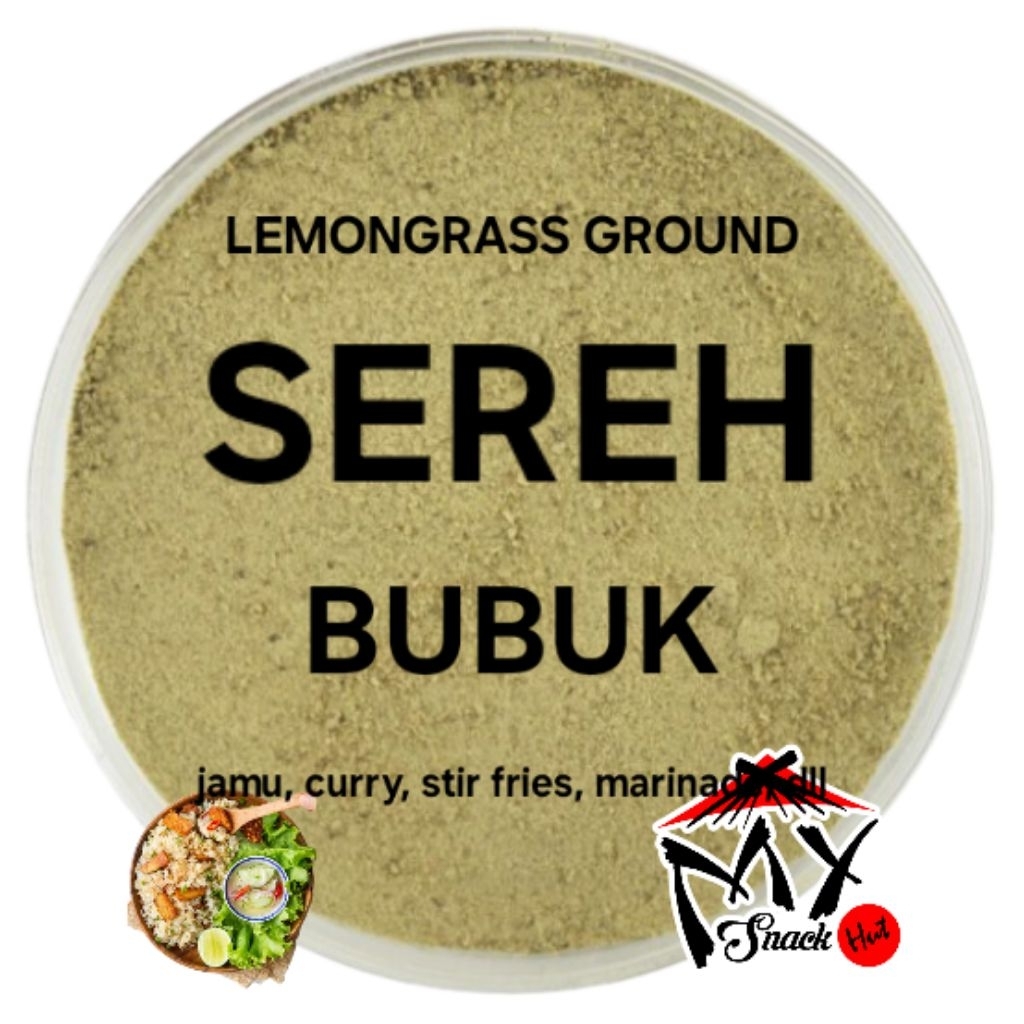Jual SERAI BUBUK 250GR PURE LEMONGRASS GROUND POWDER BUMBU REMPAH SEREH ...