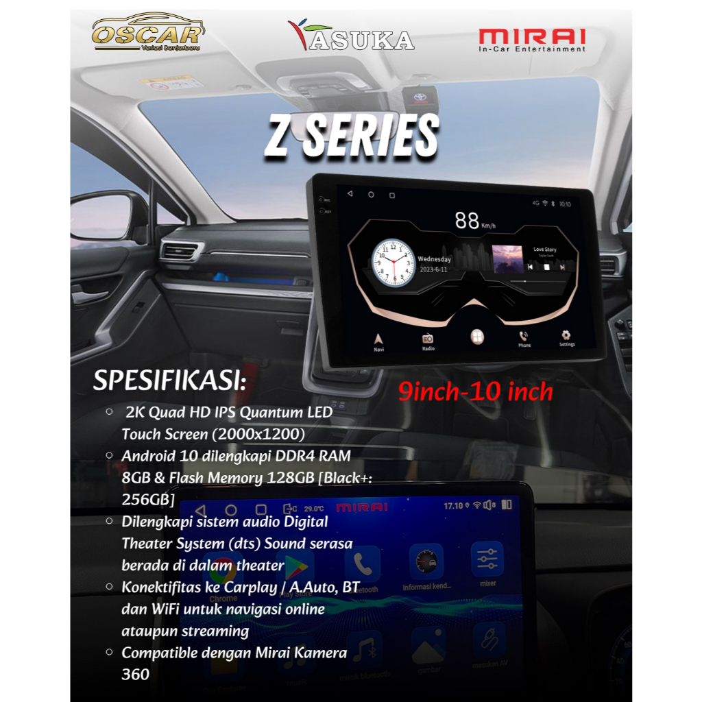 Jual HEAD UNIT MIRAI- Z SERIES 8GB/128GB | Shopee Indonesia