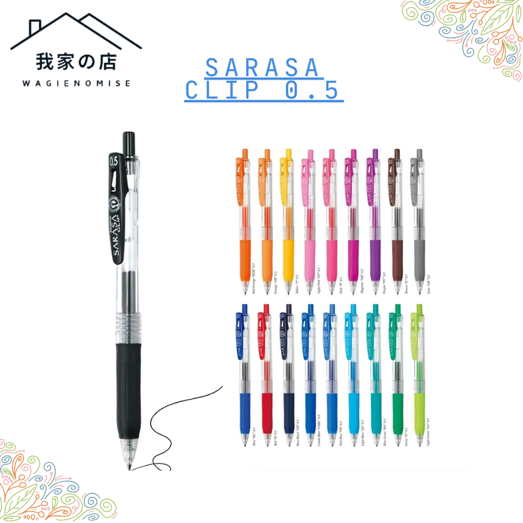 Jual PULPEN ZEBRA SARASA CLIP 0.5mm ORIGINAL 100% JAPAN | Shopee Indonesia