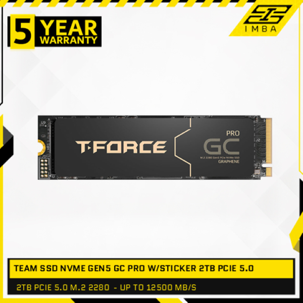 Jual TEAM SSD NVME GEN5 GC PRO W/STICKER 2TB/4TB PCIE 5.0 M.2 2280 5Y ...