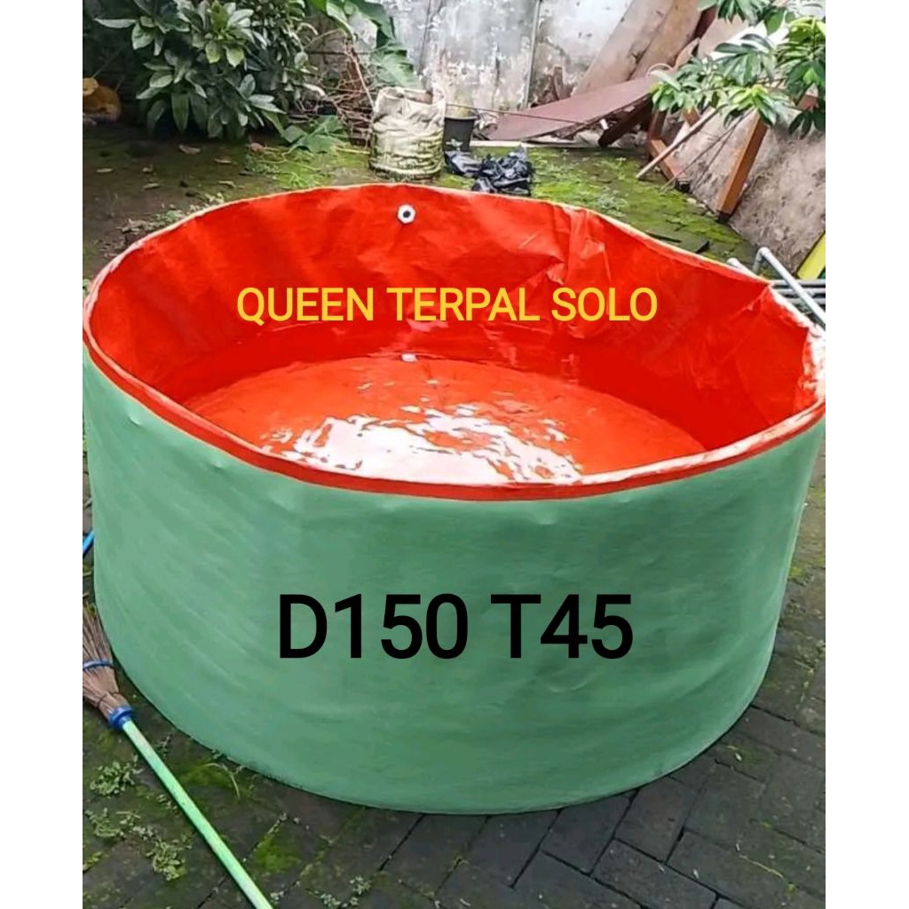 Jual Kolam Terpal Karpet Talang D150 T45 Praktis Langsung Pakai ...