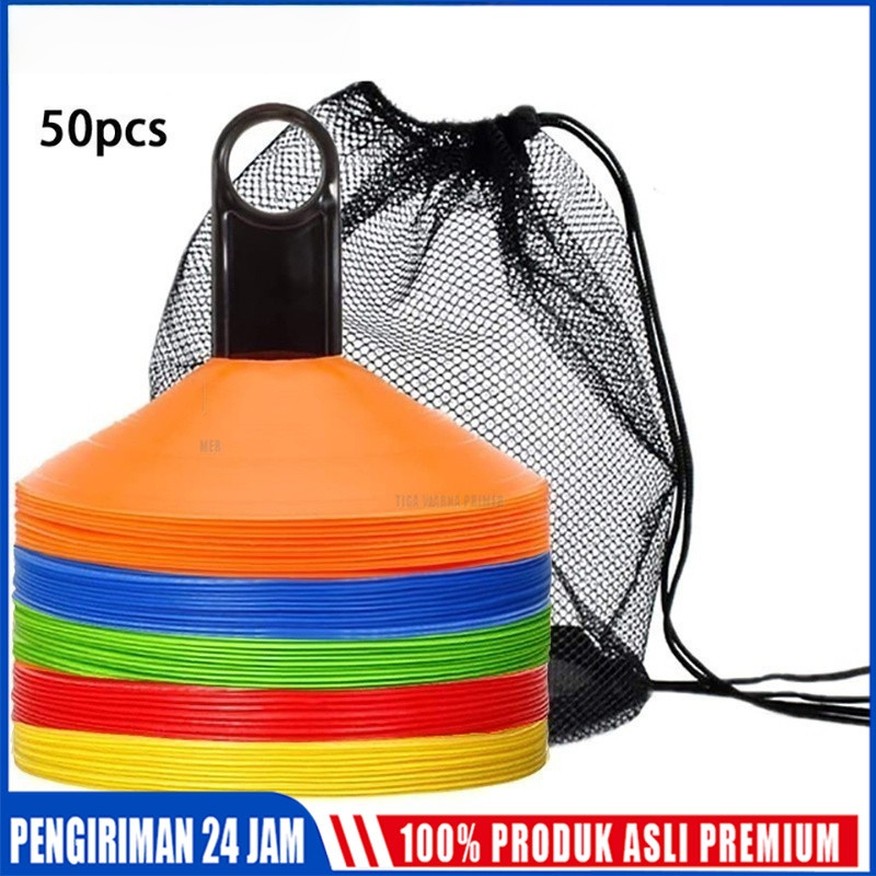 Jual 50pcs/Tas Cone Sepak Bola Mangkok Frasser Cone Cones Kun Bulat ...