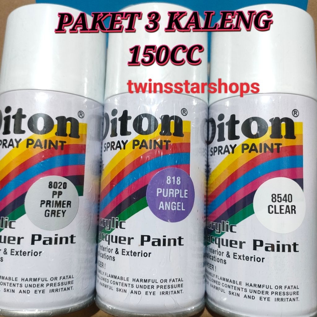 Jual Pilok Pylox Cat Diton Paket 3 Kaleng Purple Angel 818 Ungu Epoxy ...