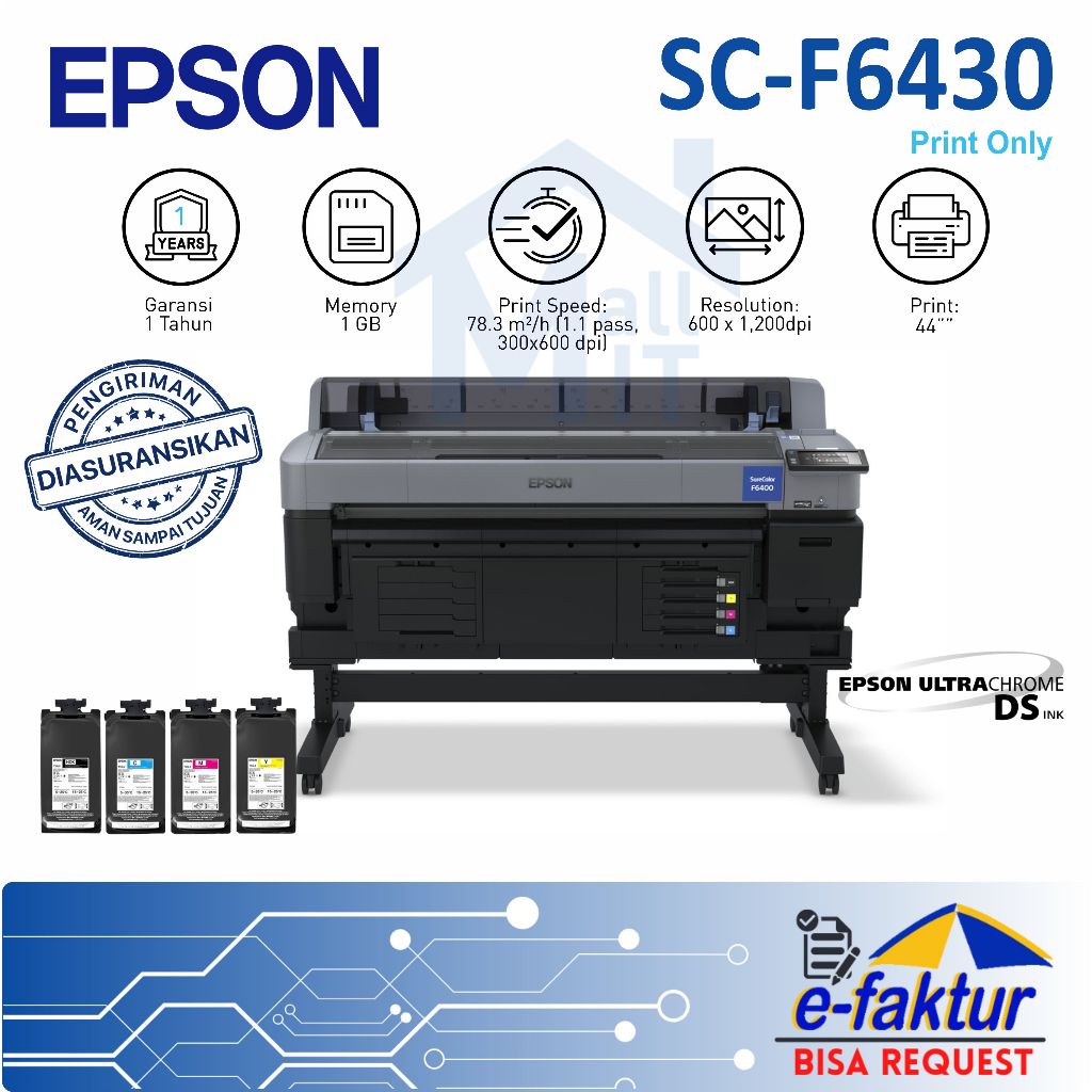 Jual MALLIT EPSON Printer Epson Sublimasi Surecolor SC-F6430 SC F6430 Pengganti SC F6330 44 ...