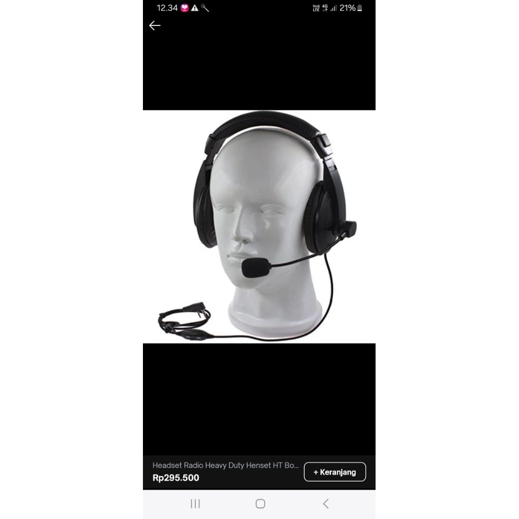 Jual HEADSET RADIO HEAVY DUTY HEADSET HT ICOM,DLL HEADPHONE PTT ...