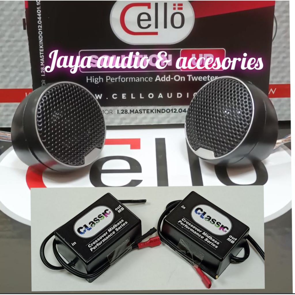 Jual Tweeter Cello Solution Series D20 ukuran 1.5inch + Crossover ...