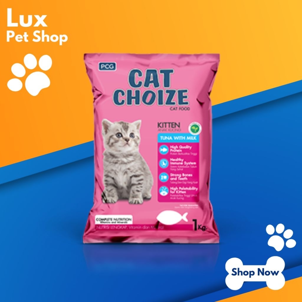 Jual CAT CHOIZE KITTEN TUNA WITH MILK 1KG | Shopee Indonesia