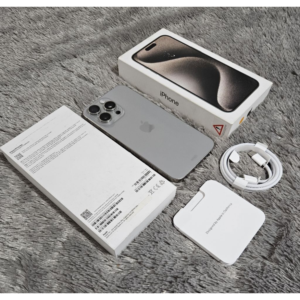 Jual Iphone 15 ProMax 256GB Natural Titanium Fullset Original | Shopee ...