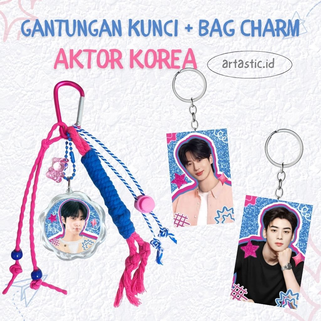 Jual Bag Charm Aktor Korea | Keychain Aktor Korea | Gantungan Kunci ...