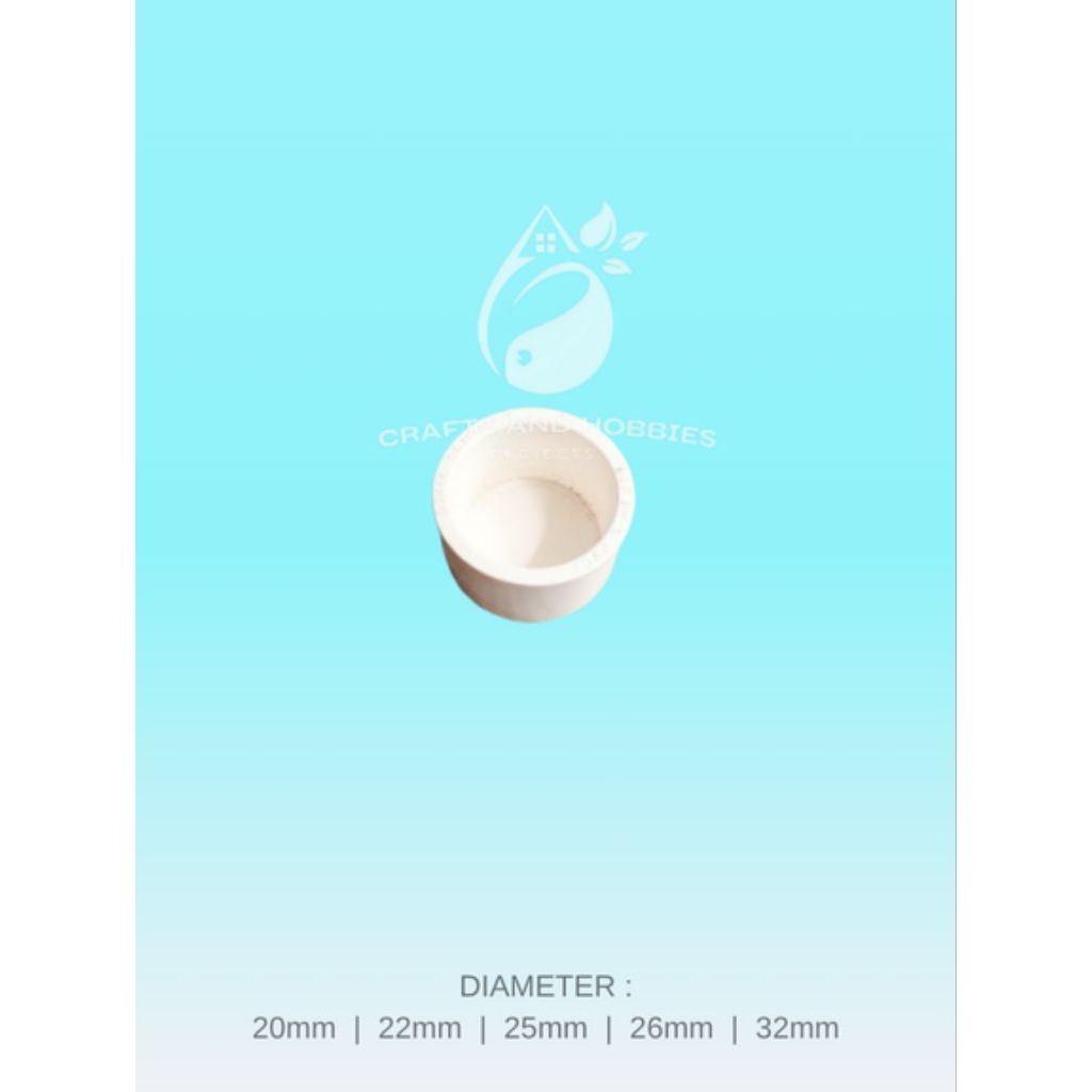 Jual DOP / Tutup Pipa PVC Warna Putih – Diameter 20mm, 22mm, 25mm, 26mm, 32mm | Shopee Indonesia