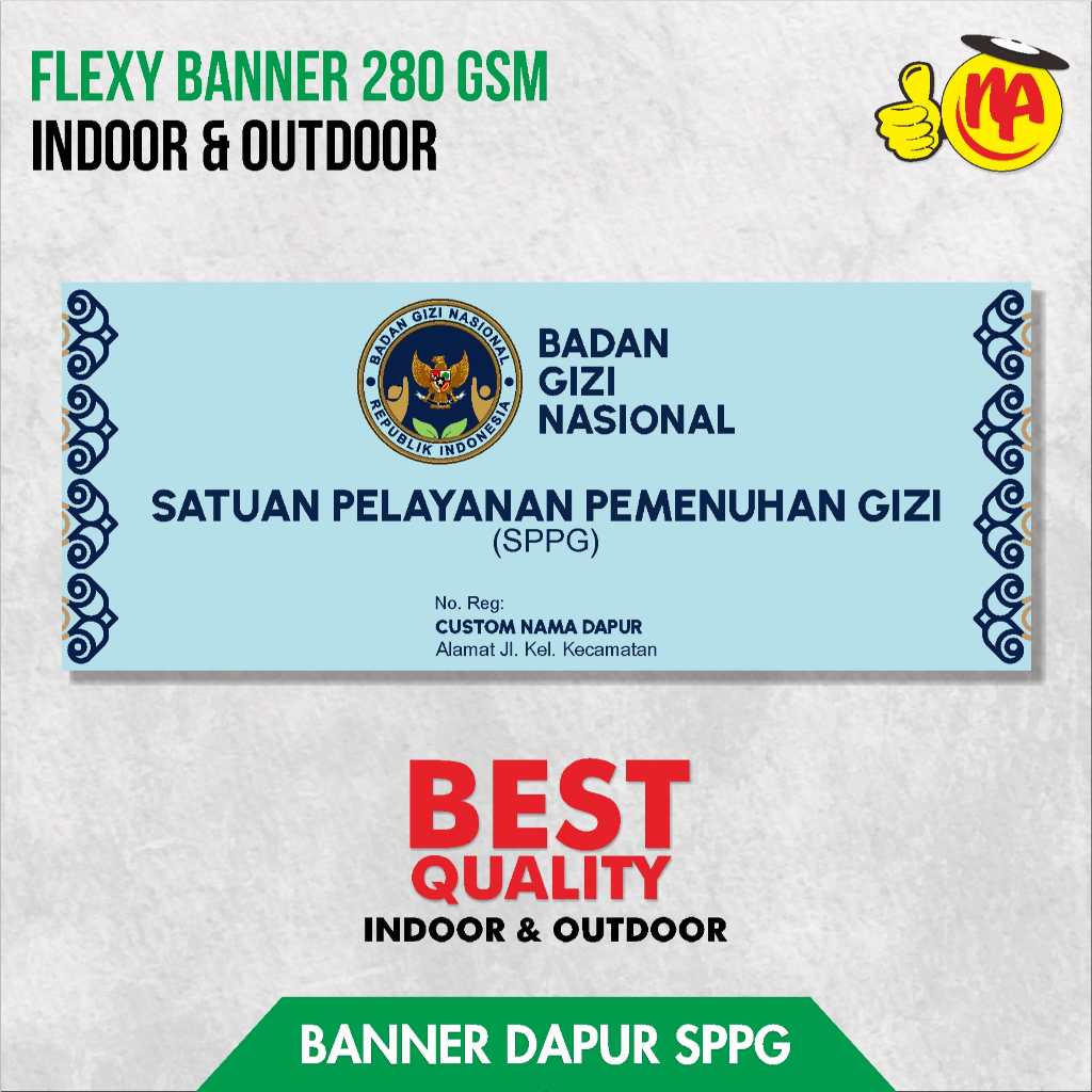 Jual Banner dapur SPPG / Banner BGN / Spanduk Dapur SPPG / Spanduk ...