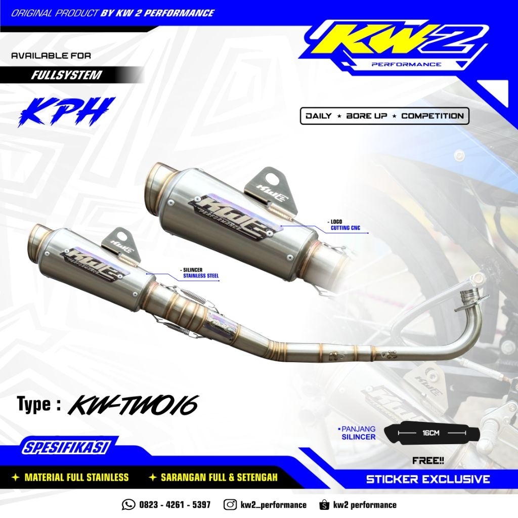Jual Knalpot Racing Sleep Enginee by KW2 Performance Kenalpot Kph ...