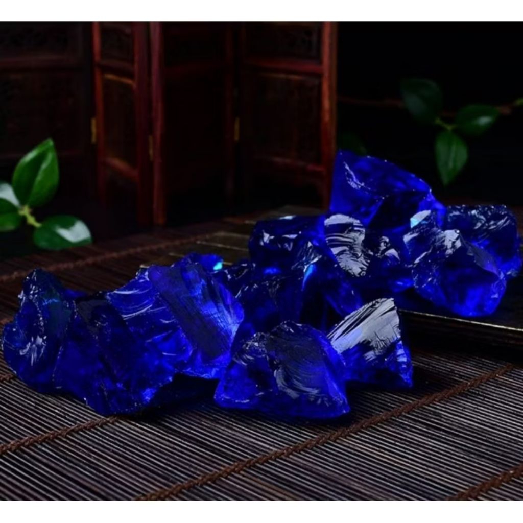Jual batu akik blue obsidian king safir bongkahan 3 sd 5 cm | Shopee ...