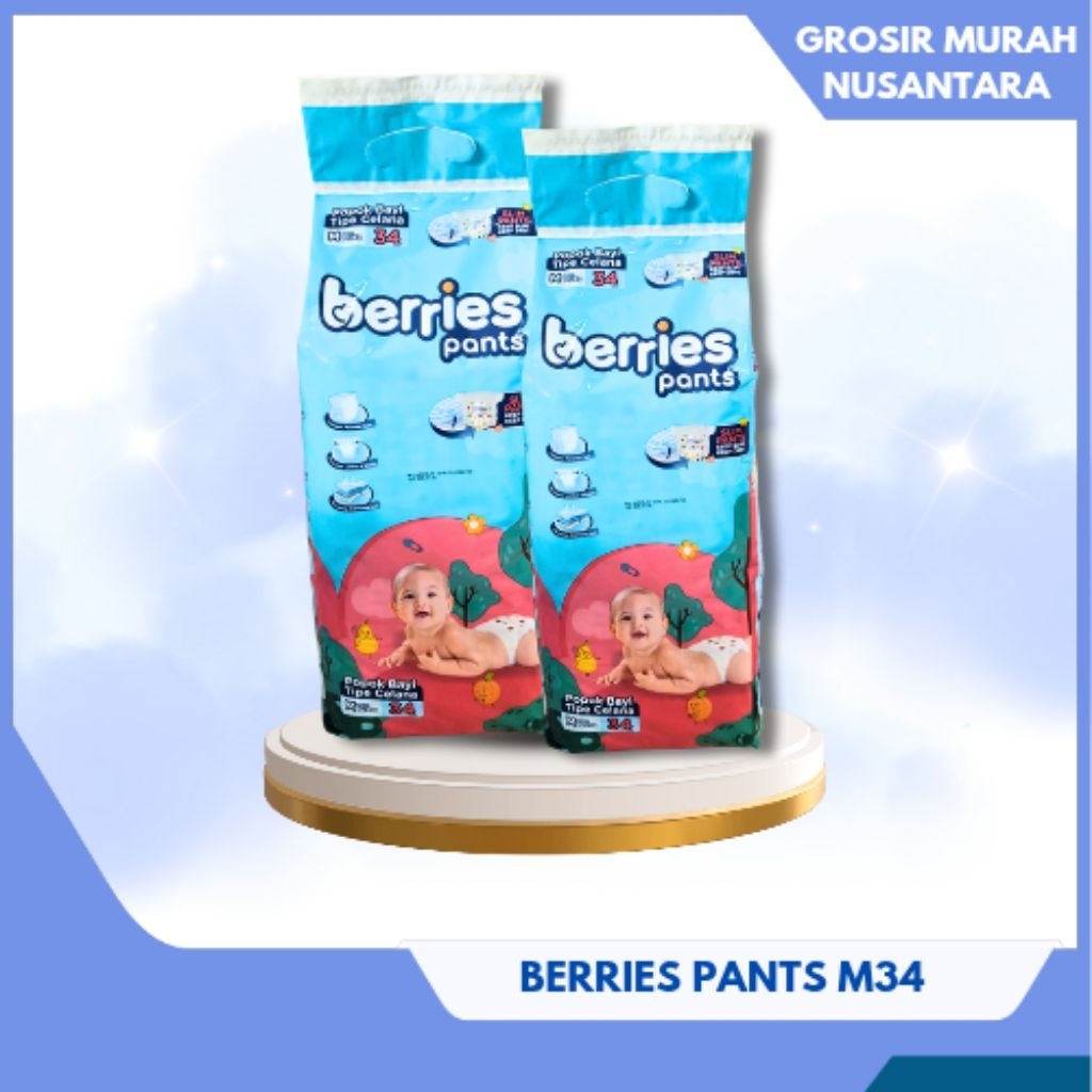 Jual BERRIES PANTS POPOK BAYI M34, L30, XL26 | Shopee Indonesia