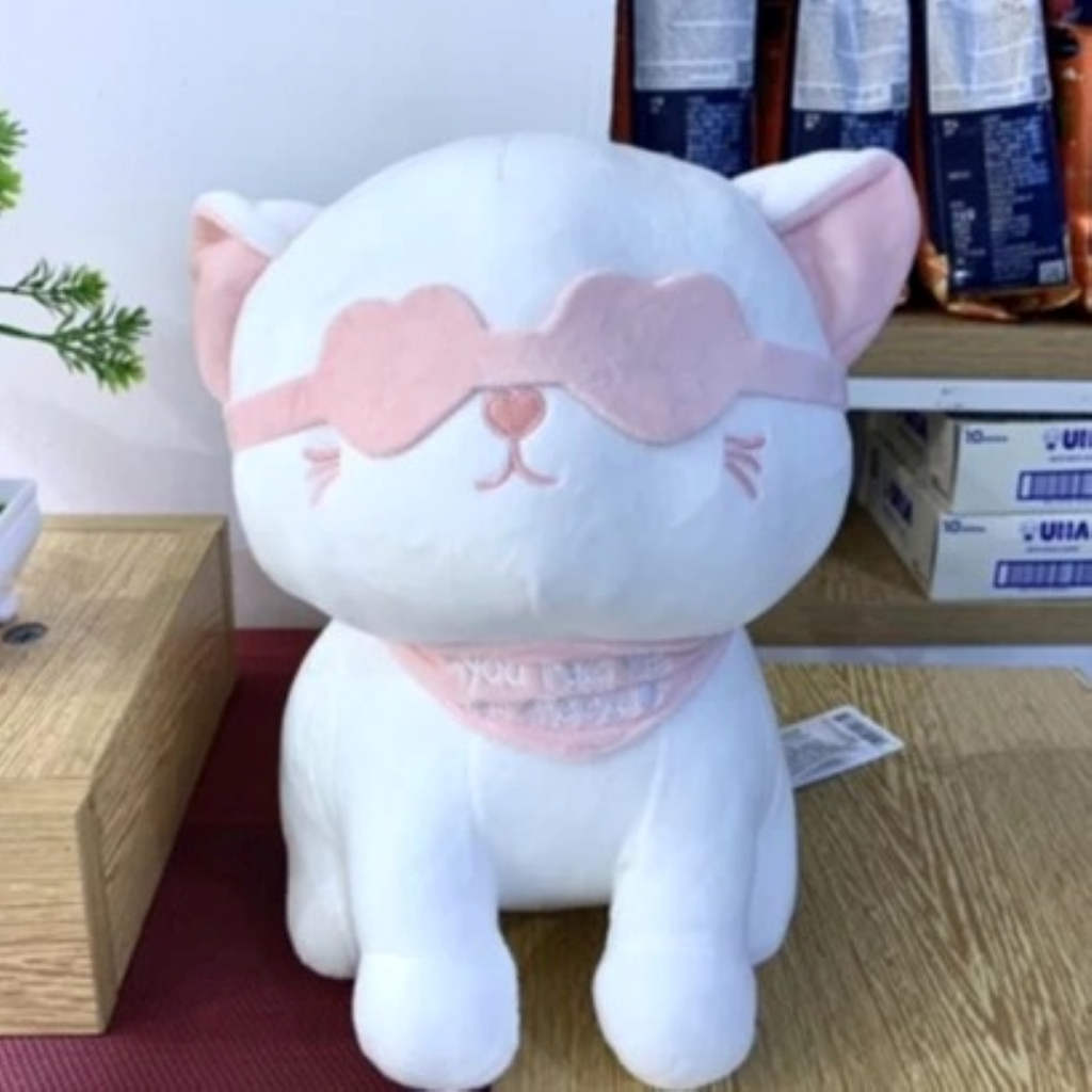 Jual BONEKA KUCING KUPLUK DAN KUCING KACA MATA UKURAN 25 CM IMUT DAN ...