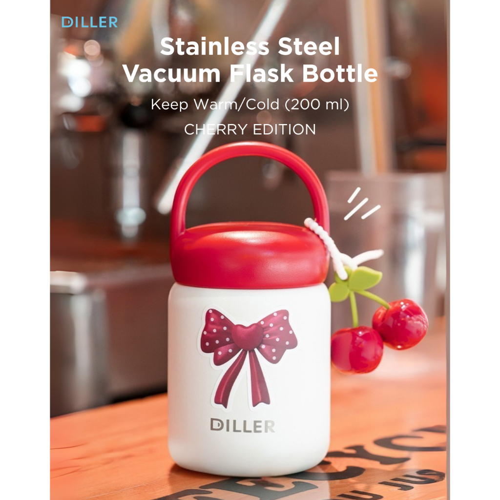 Jual Diller - Mini Tumbler Cherry 200 ml / Insulated Tumbler/ Stainless ...