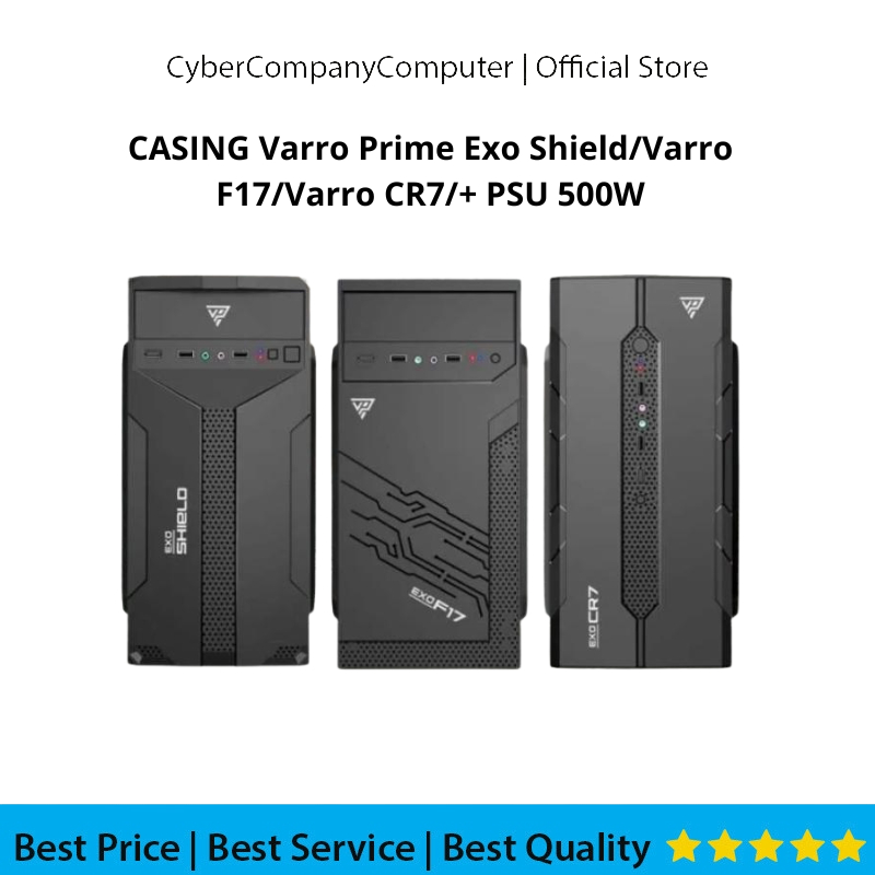 Jual CASING Varro Prime Exo Shield/Varro F17/ Varro CR7 + PSU 500W ...
