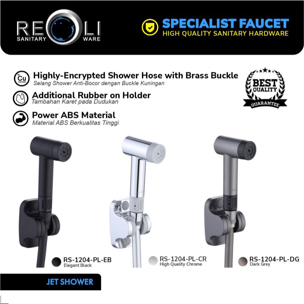 Jual REOLI Toilet Jet Shower Washer Bidet Semprotan Cebok 1204 | Shopee ...