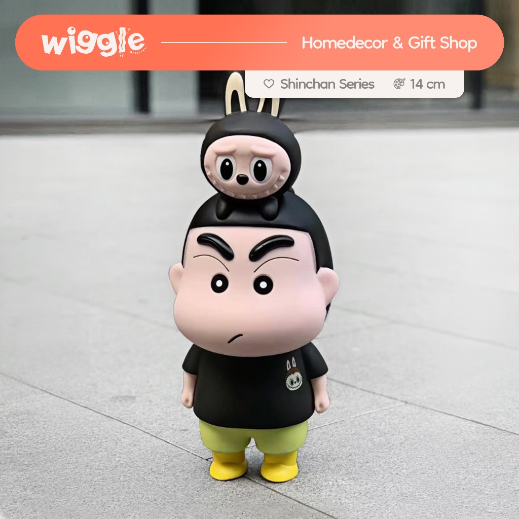 Jual Wiggle Sinchan Labubu Pajangan Crayon Sinchan Popmart Dekorasi ...