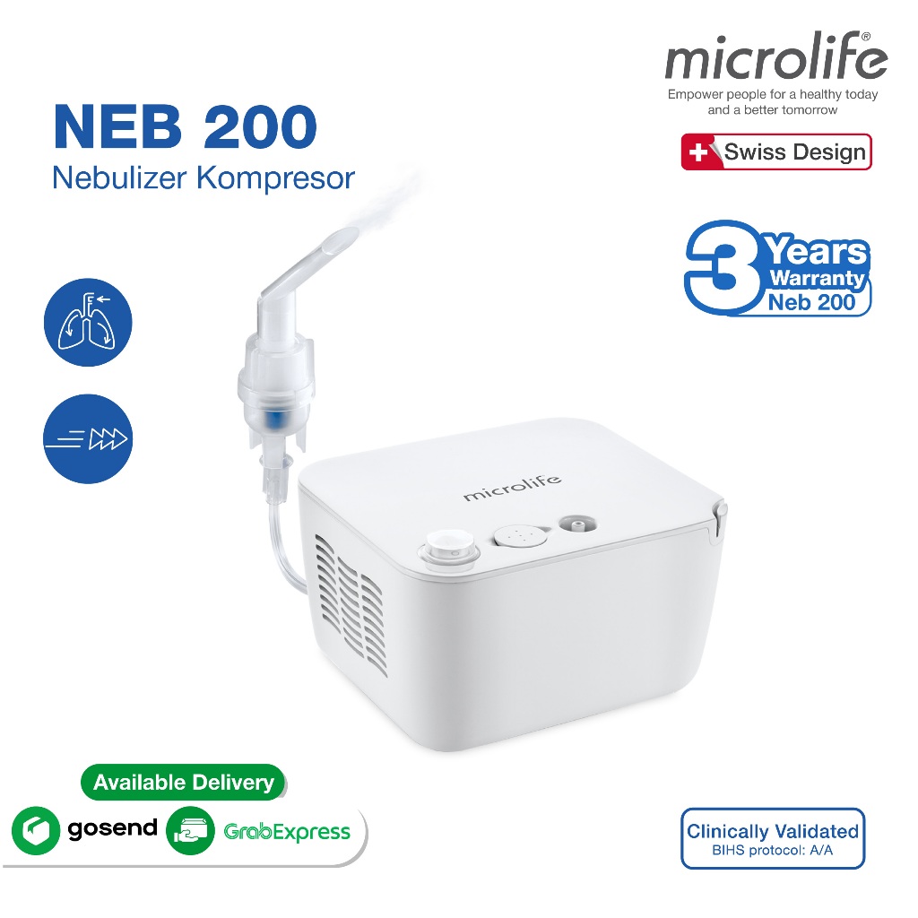Jual MICROLIFE Nebulizer Compressor NEB 200 / Alat Terapi Uap ...