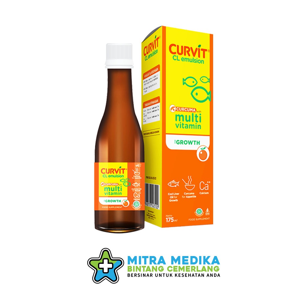 Jual CURVIT SYRUP SUPLEMEN MULTIVITAMIN SIRUP PENAMBAH NAFSU MAKAN ...