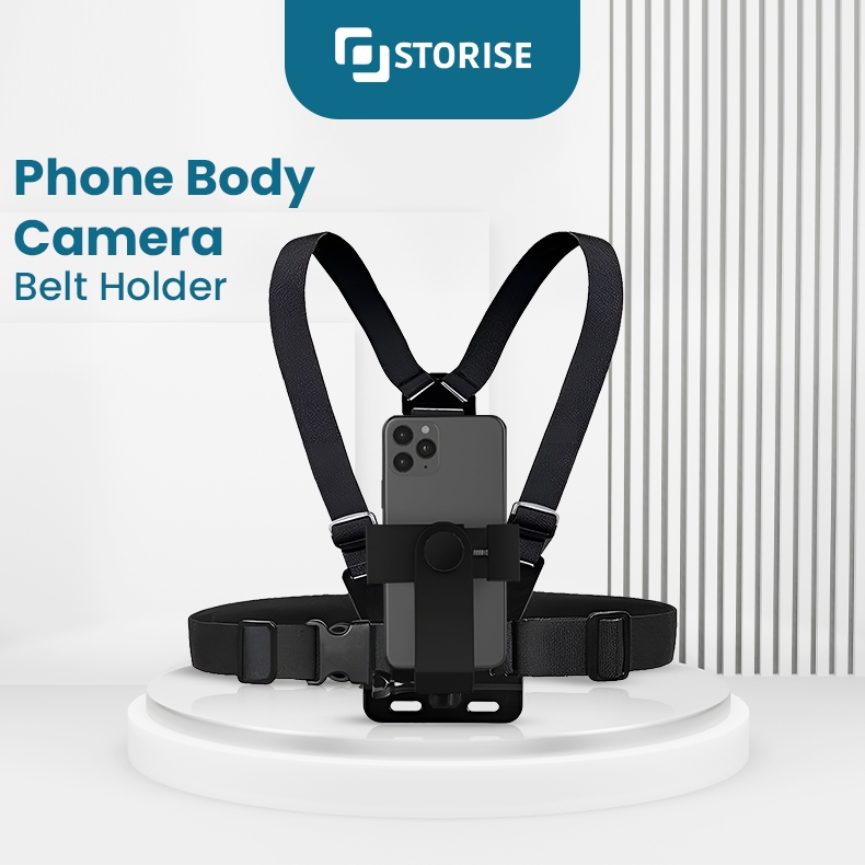 Jual STORISE Belt Kamera Chest Strap Dada untuk HP dan Action Cam Vlog ...
