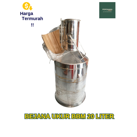 Jual BEJANA UKUR SUDAH SERTIFIKASI METROLOGI 20 LITER BEJANA BENSIN ...
