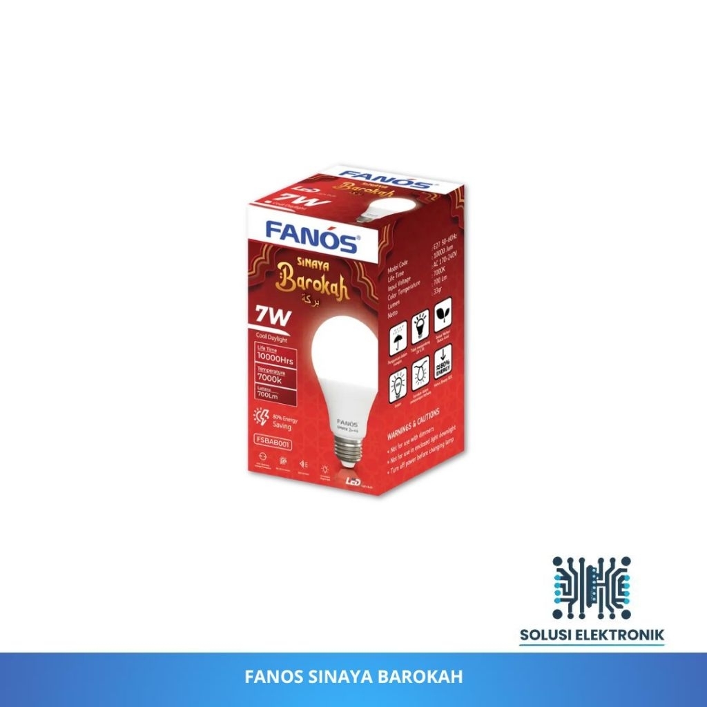 Jual Lampu Led Bohlam 7 Watt Cool Daylight Fanos Sinaya Barokah | Shopee Indonesia