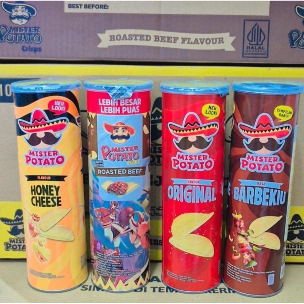 Jual Mister Potato Keripik Kentang Original 106gr Mister Potato Keripik ...