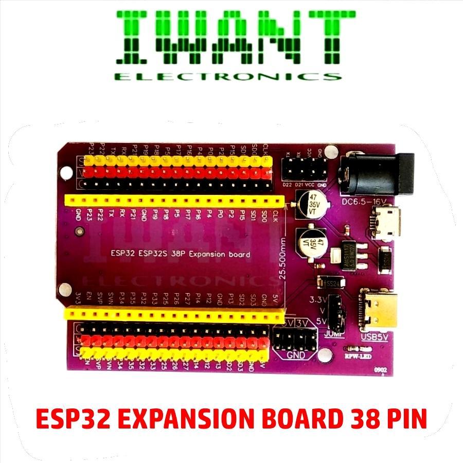 Jual ESP32 ESP32S EXPANSION BOARD 38 PIN ESP32 SHIELD BOARD 38P 38PIN I ...
