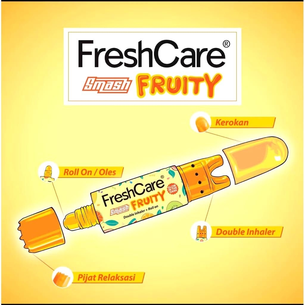 Jual Freshcare Smash Fruity Double Inhaler+Kerokan+Roll on+ Pijat dan Relaksasi | Shopee Indonesia