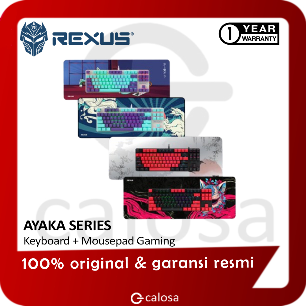 Jual Keyboard + Mousepad REXUS Ayaka Series TKL Konotori RX-KG Series ...