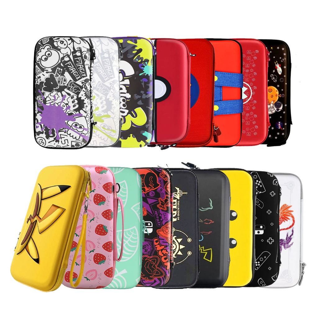 Jual TQ Zipper Bag Pouch Nintendo Switch Oled Case Karakter + Tali Tangan Dompet Tas Nitendo EVA ...