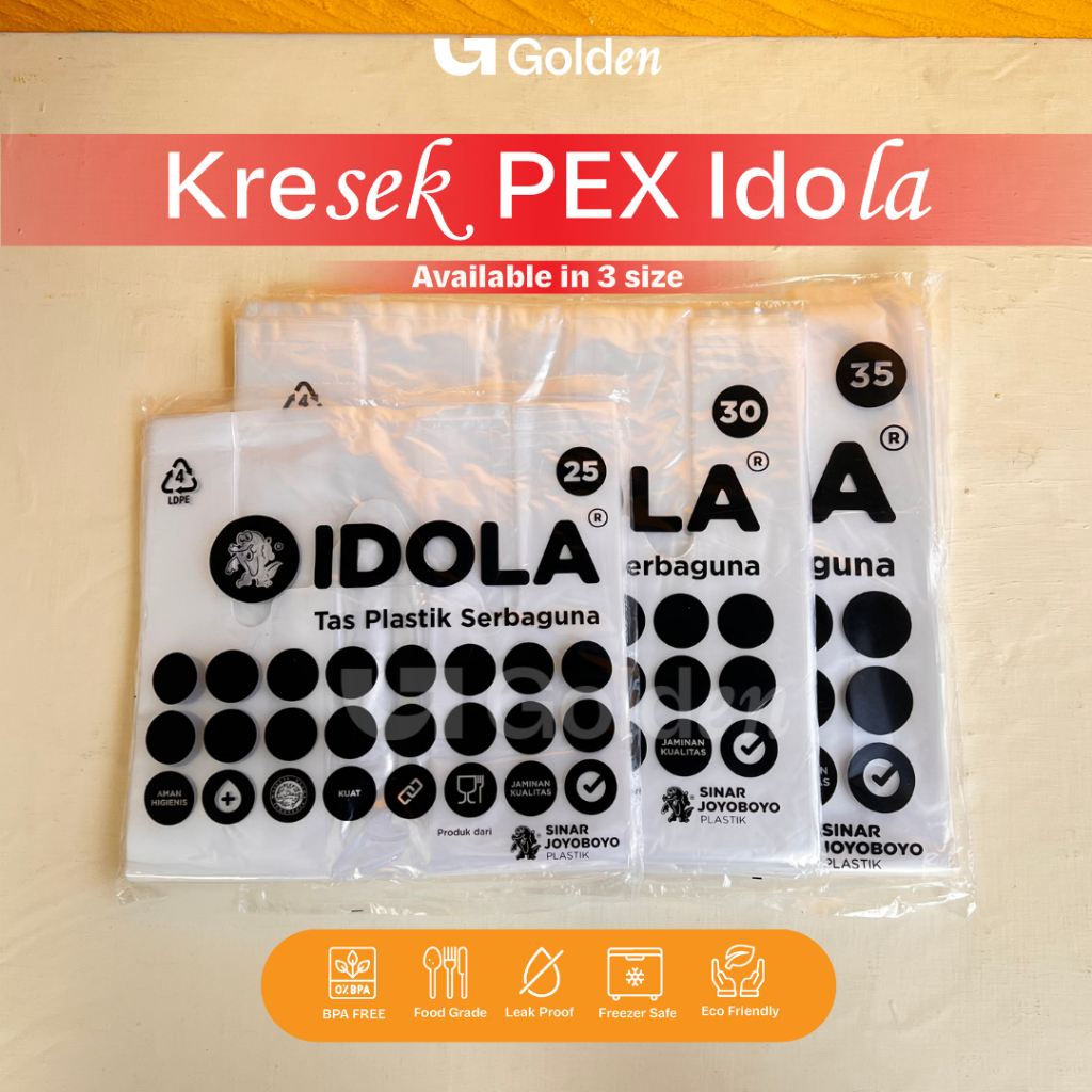 Jual [PACK] Kresek Bening Idola PE PEX Tebal uk 25 30 35 Kantong ...