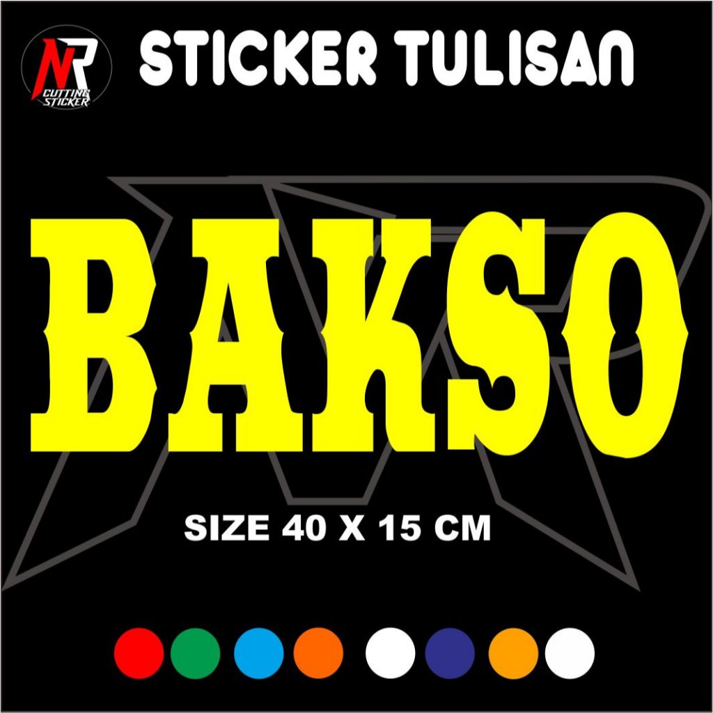 Jual STICKER TULISAN BAKSO STICKER TEMPELAN NAMA UNTUK JUALAN DI ...