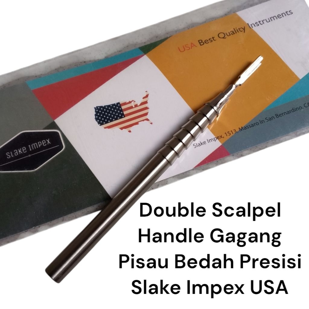 Jual Dental Double Scalpel Handle Gagang Pisau Bedah ganda presisi ...