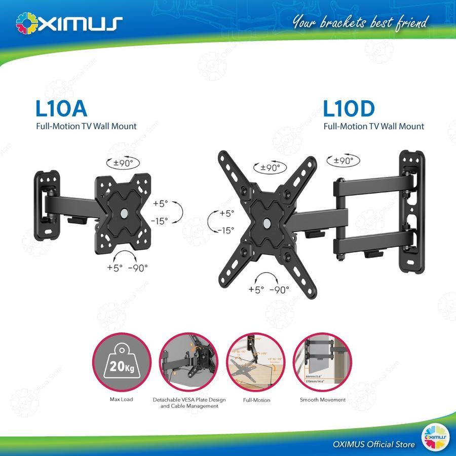 Jual Bracket TV Led Monitor Oximus L10A ( 13"-32" ) untuk TV atau ...