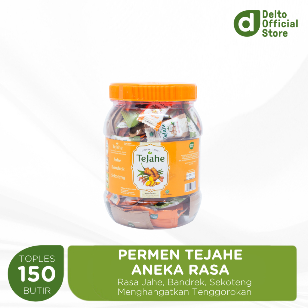Jual Permen Tejahe Aneka Rasa Toples 150 Butir - Permen Jahe Original ...