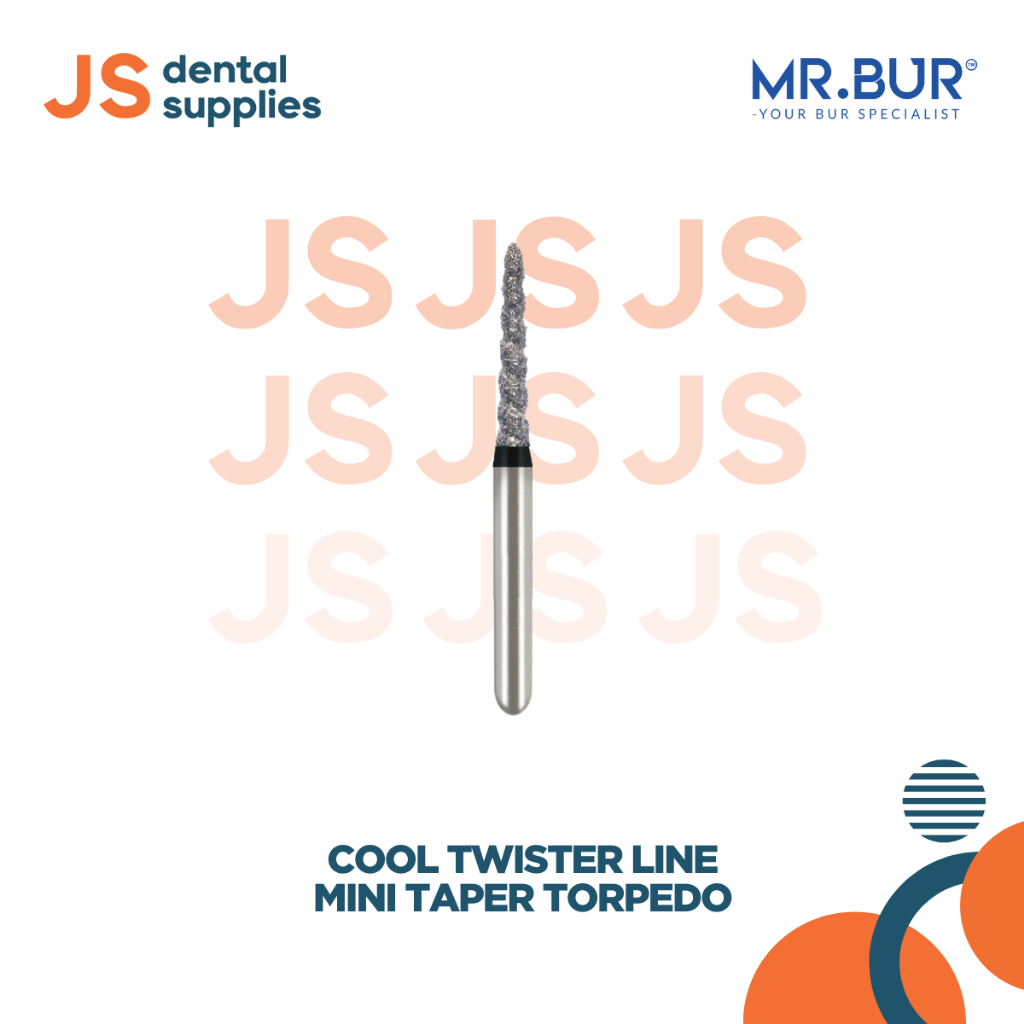 Jual Bur Berlian Gigi Spiral Cool Cut Taper Torpedo Super Coarse Short ...