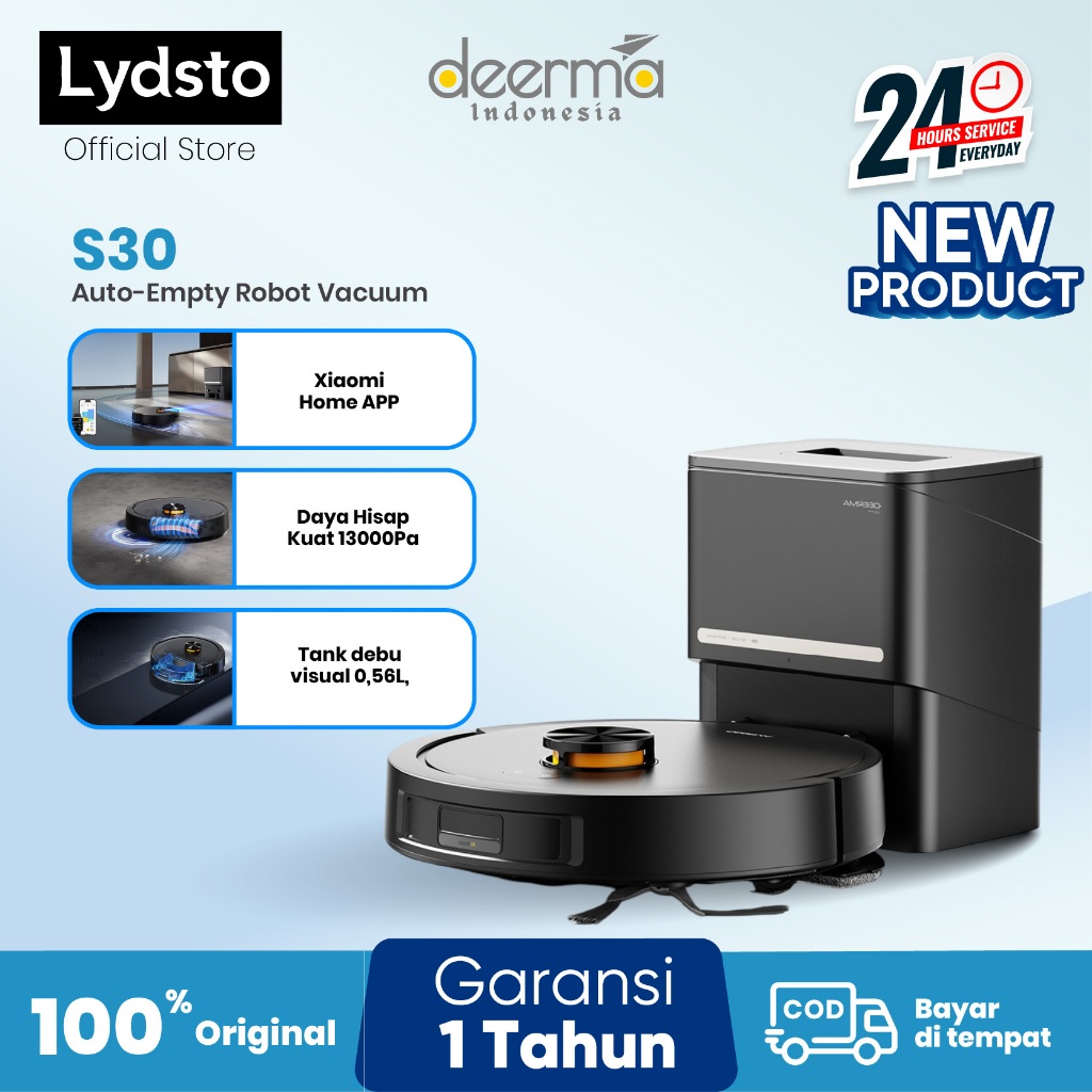 Jual Deerma S30 Robot Vacuum Cleaner Chassis lift | Sapu Vacum Pel ...