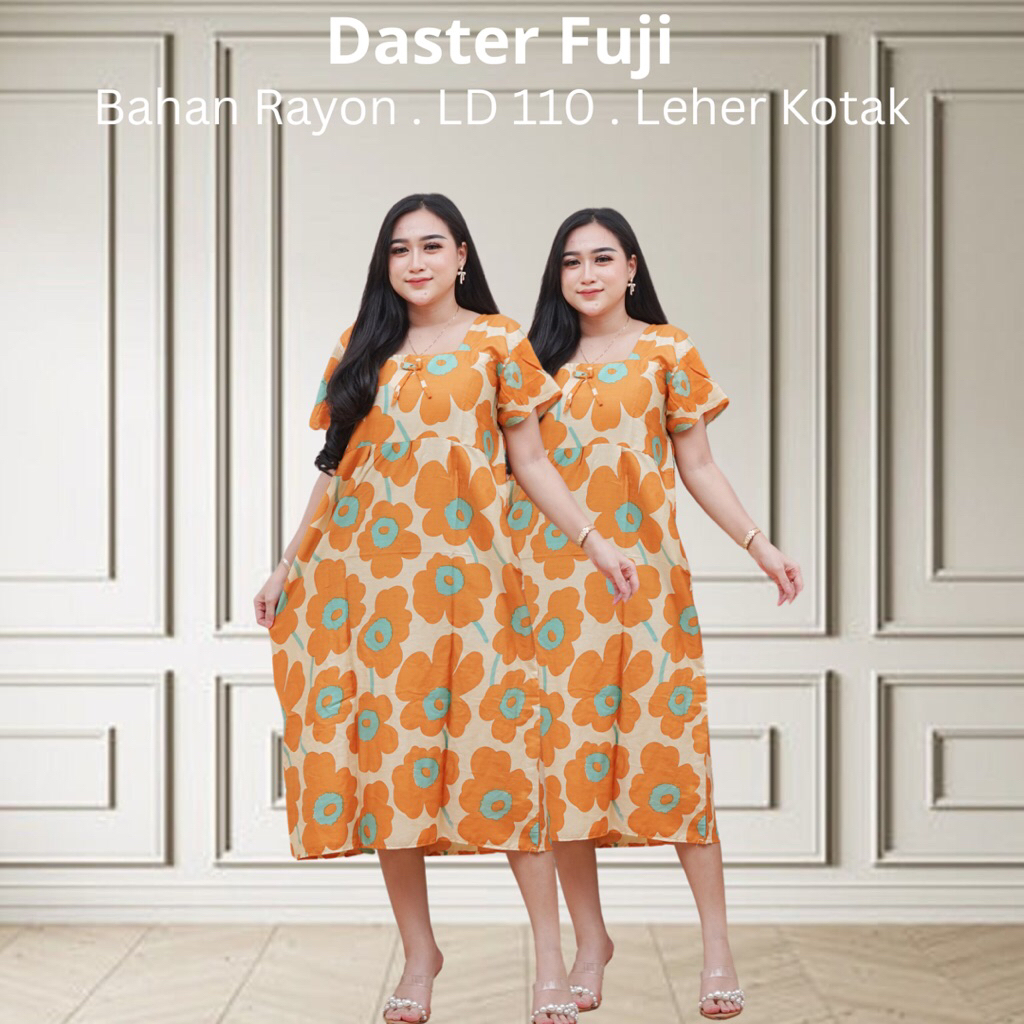 Jual Daster Fuji - Dress Fuji Daster Bahan Rayon | Shopee Indonesia
