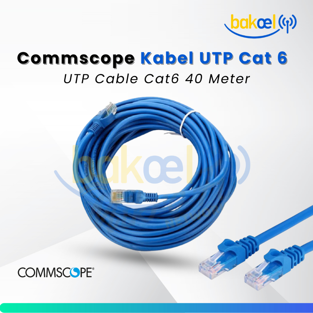 Jual Kabel LAN UTP CAT 6 AMP COMMSCOPE 40M 40 Meter 40 M 40Meter CAT6 ...