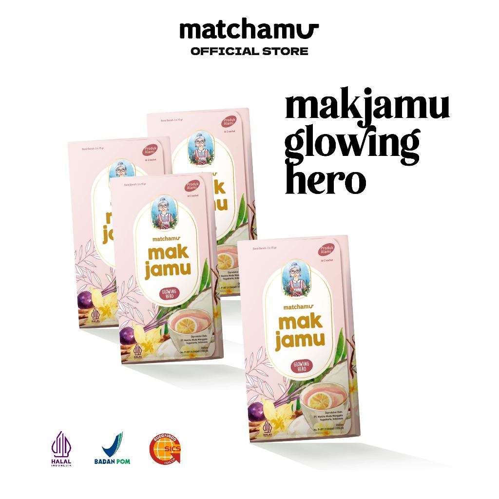 Jual 4 pack/ 8 sachet Makjamu Glowing Hero | Shopee Indonesia