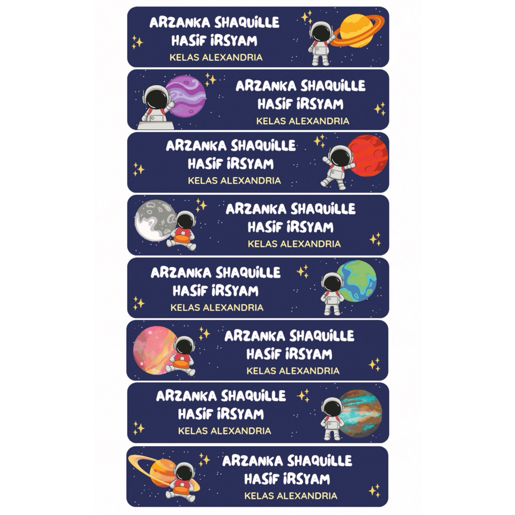 Jual stiker name tag custom | Shopee Indonesia