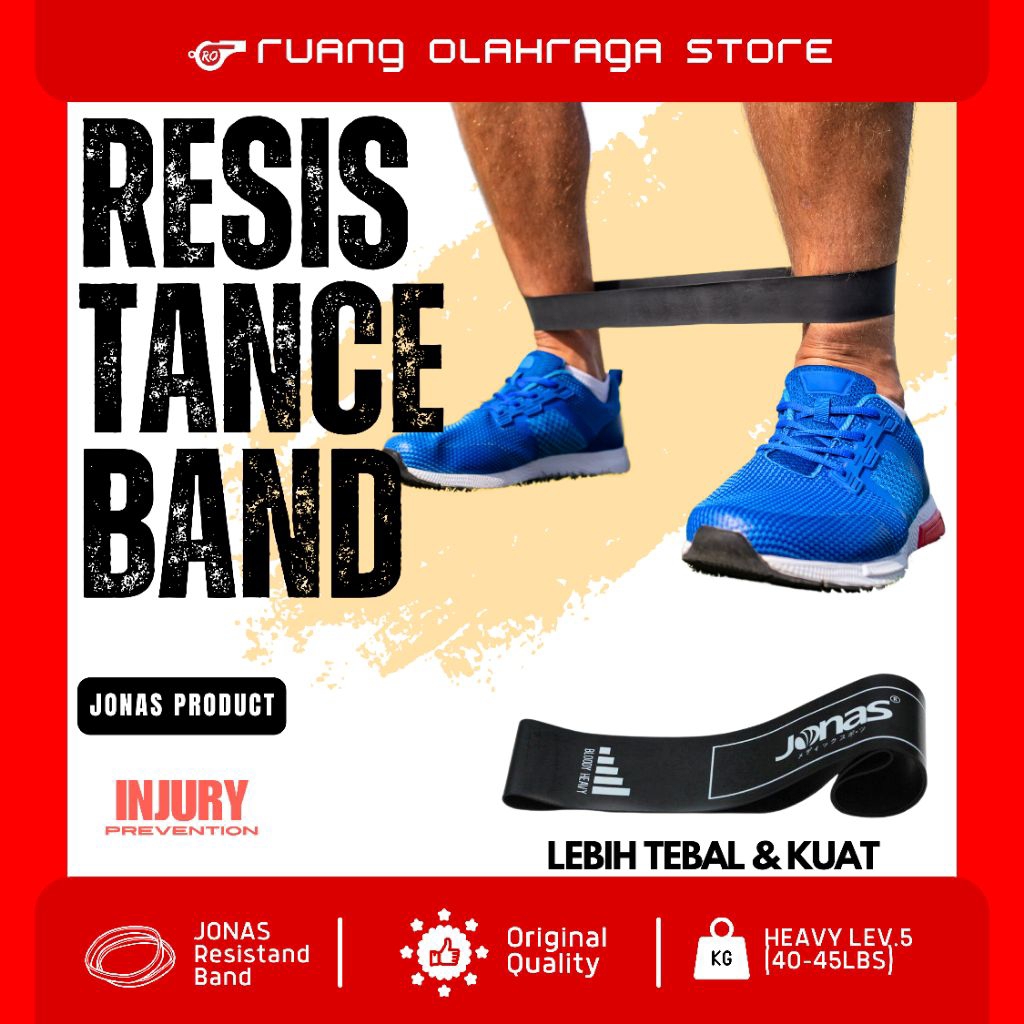 Jual Resistance Band Karet Elastis Gym Resistance Band Merek Jonas ...