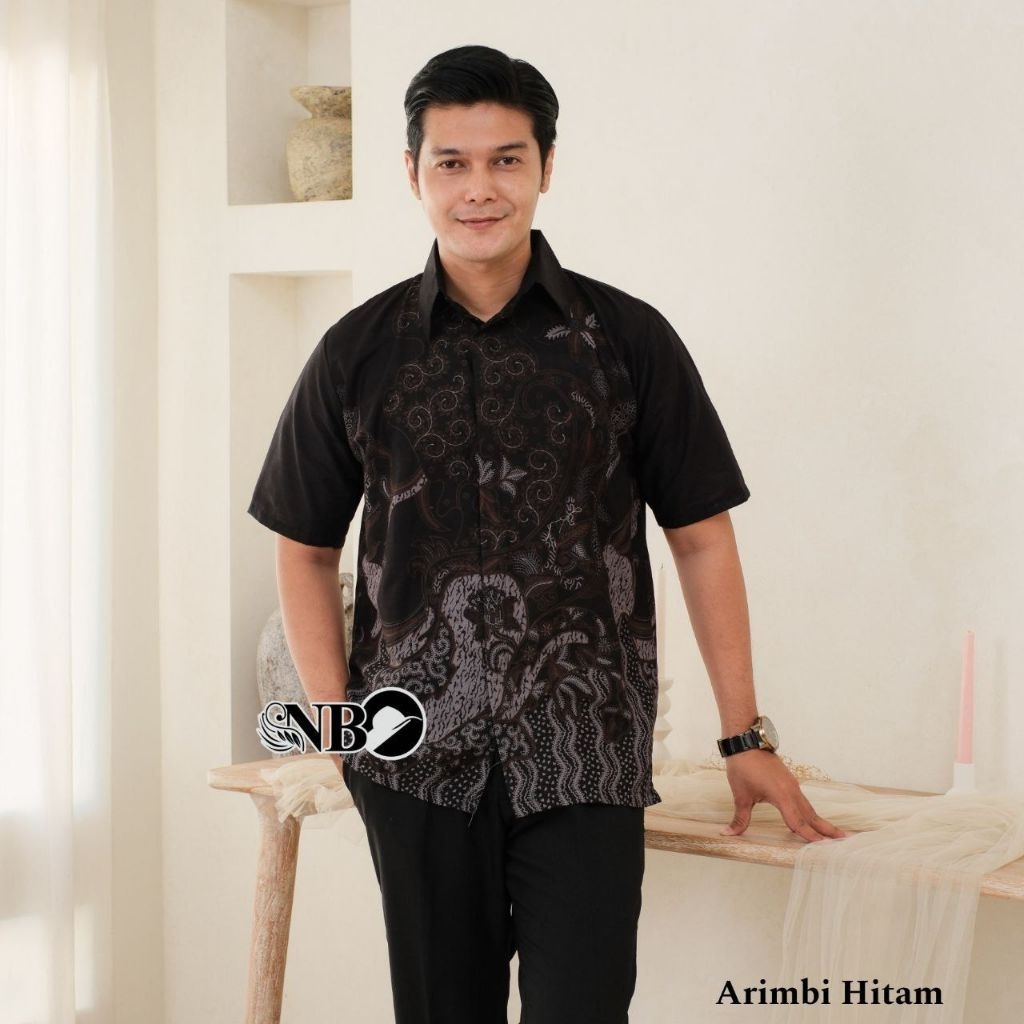 Jual LAKUNA BATIK Baju batik pria dewasa lengan pendek atasan batik ...