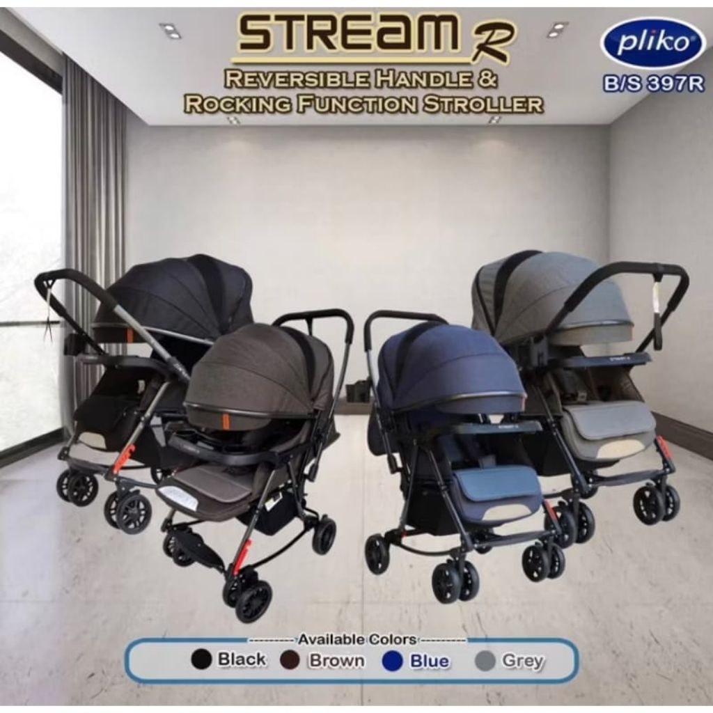 Jual Stroller PLIKO 397 stream R / kereta bayi pliko 397 stream R ...