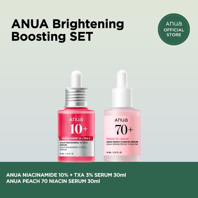 Jual ANUA Brightening Booster Set (TXA Serum 30ml & Peach Serum 30ml ...