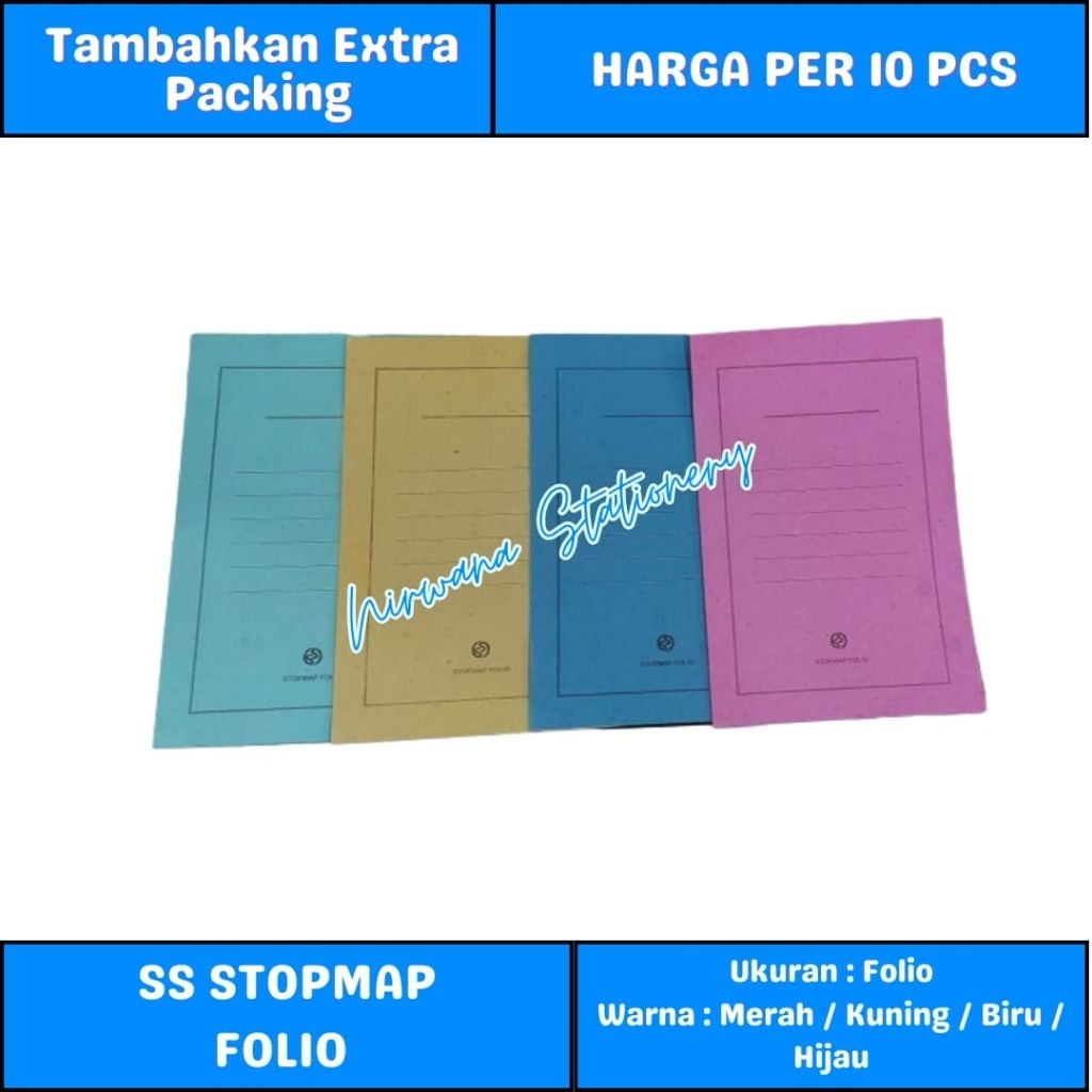 Jual (10 Pcs) Stopmap Folio SS / Map Kertas / Stopmap Kertas | Shopee Indonesia